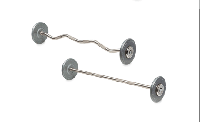 Hampton Fixed Gray Curl and Straight Bars In 5 LB Increments - South ...